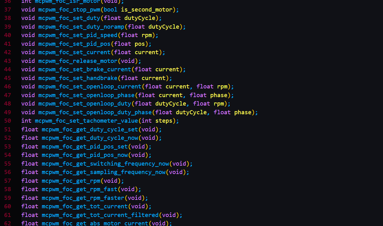 夏远的个人主页——VESC代码分析1：固件文件总览 | Hexo