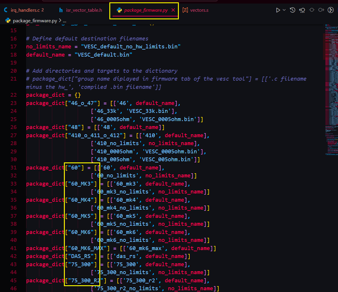 夏远的个人主页——VESC代码分析1：固件文件总览 | Hexo