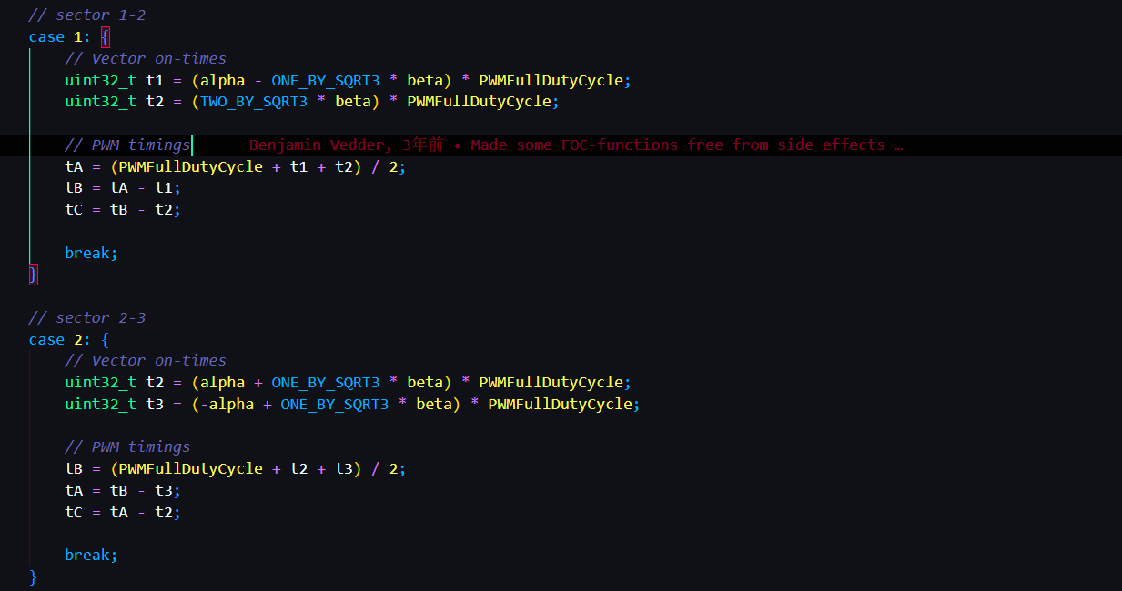 夏远的个人主页——VECS代码分析2: FOC部分 | Hexo